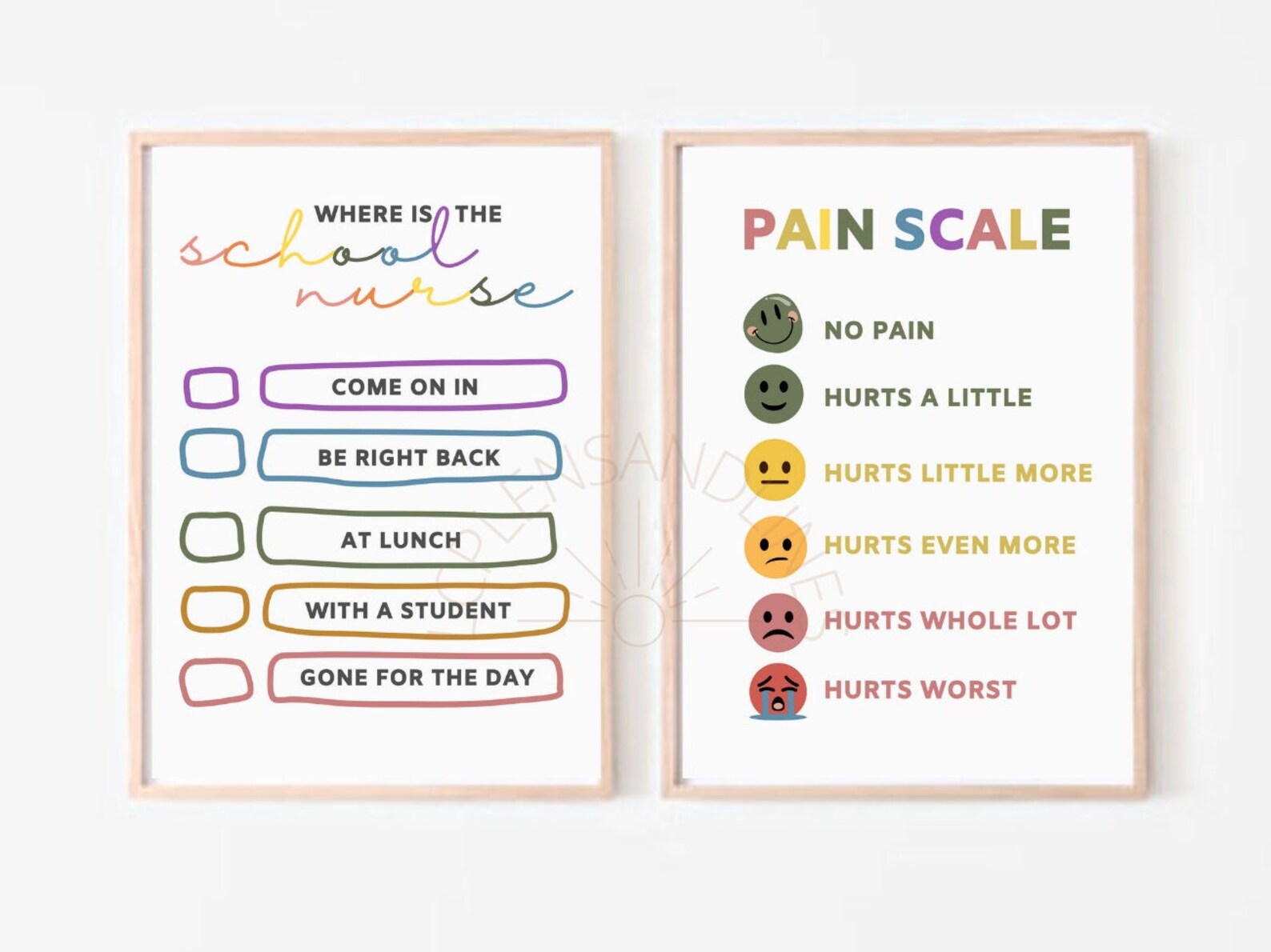 SET OF 6 School Nurse Posters I School Health Clinic Posters I - Etsy