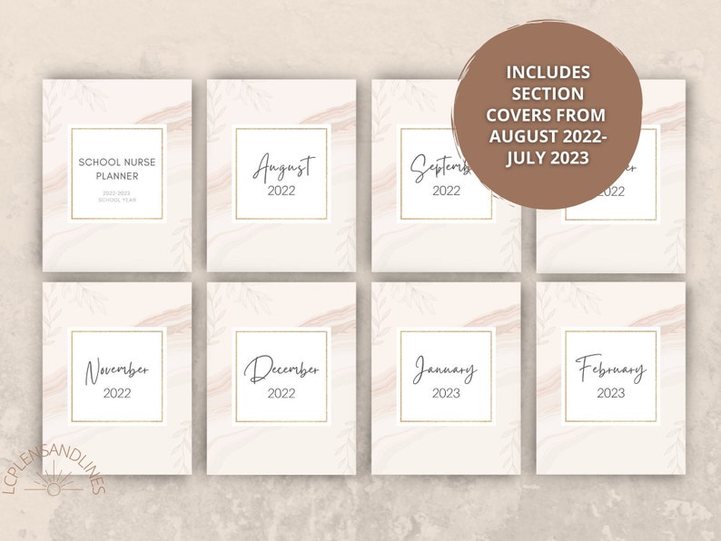 School Nurse Planner 2022-2023 School Year 97 Pages 12 - Etsy