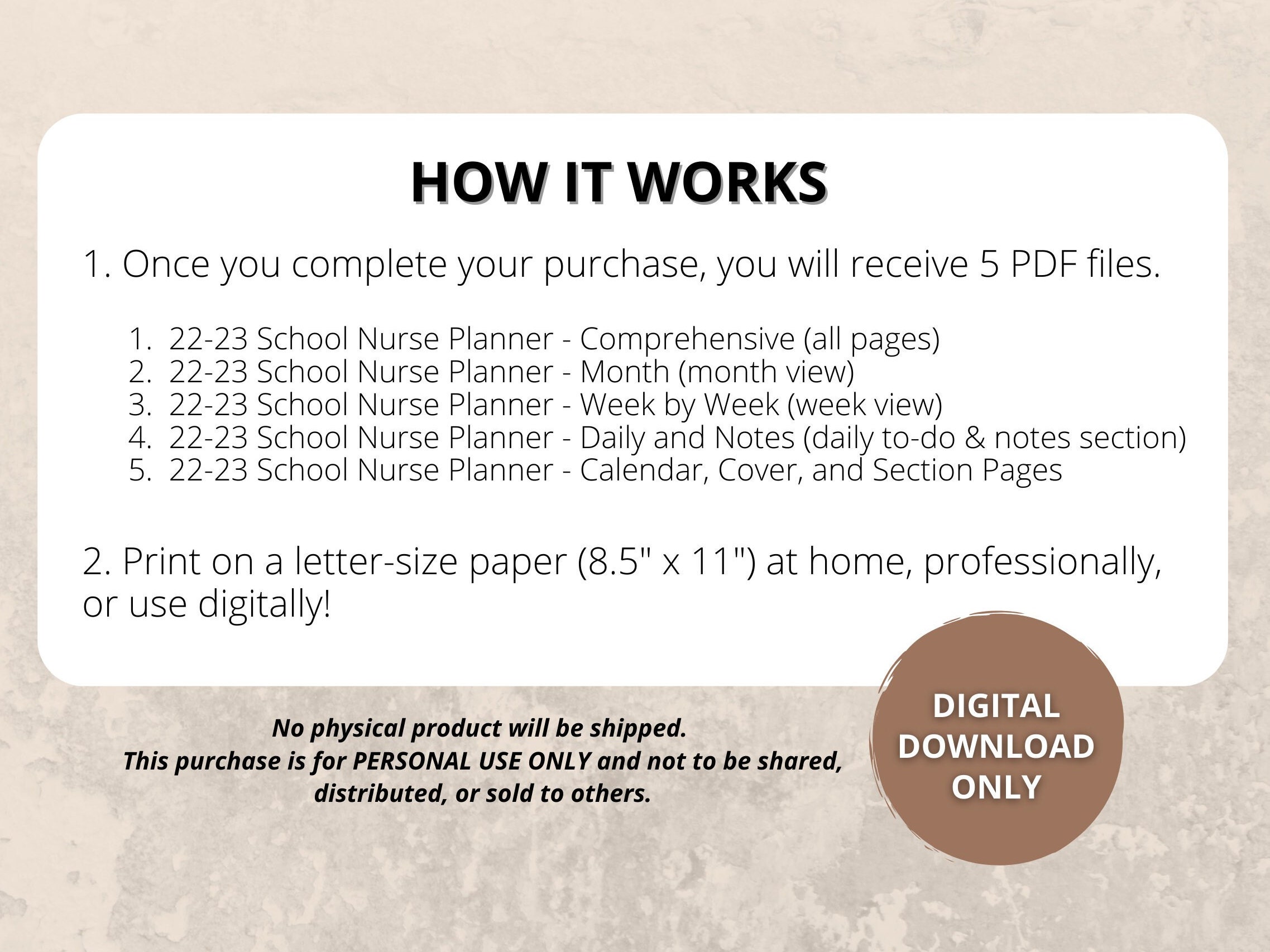 School Nurse Planner 2022-2023 School Year 97 Pages 12 - Etsy