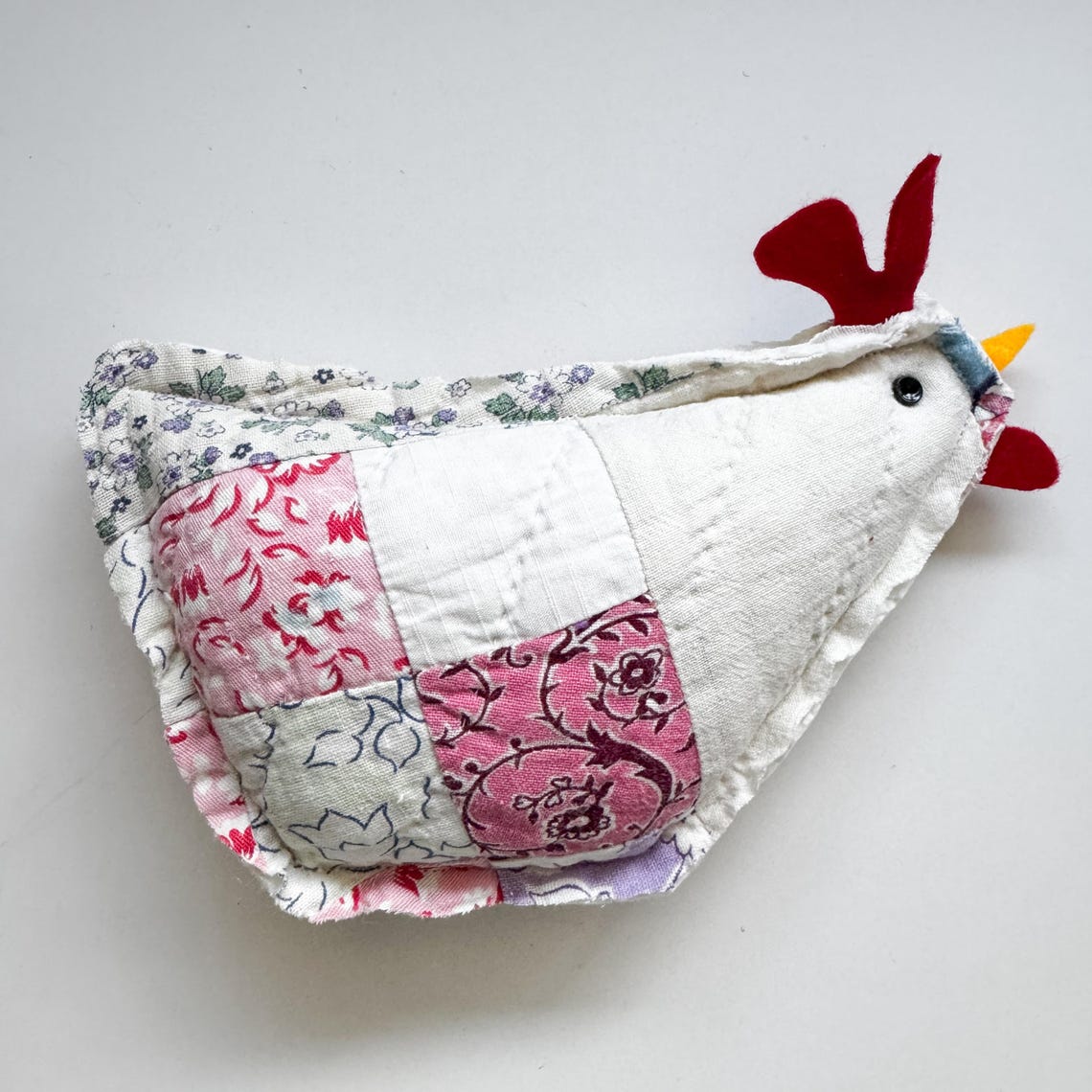 Vintage Quilt Chicken Bowl Filler: Farmhouse, Henhouse, Antique ...