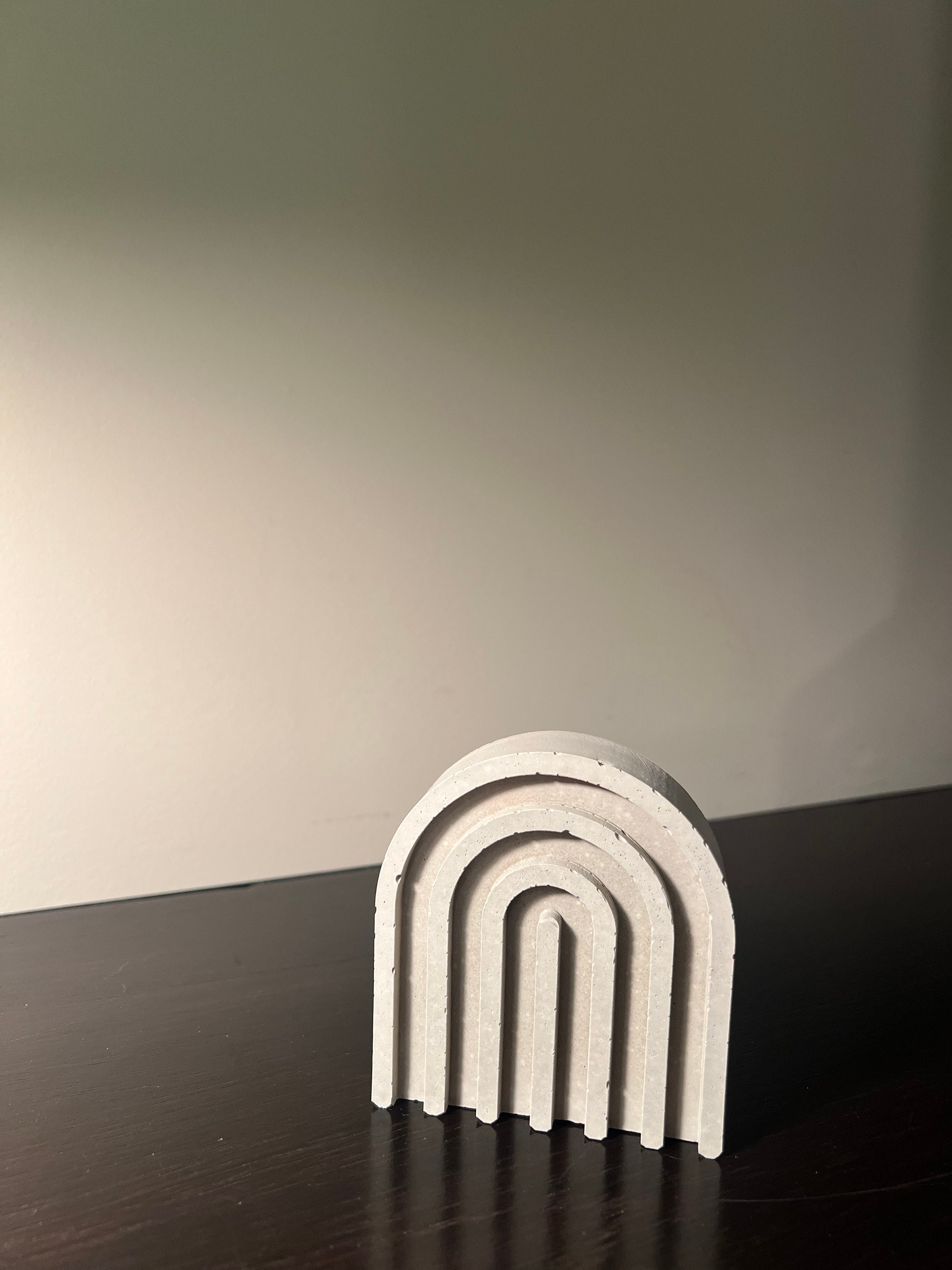 Concrete Standing Arch Rainbow Decor Nursery Shelf Decor Boho Arch ...