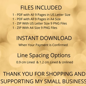 Printable Stationery A4 and US Letter Size Yellow Mushroom Digital ...