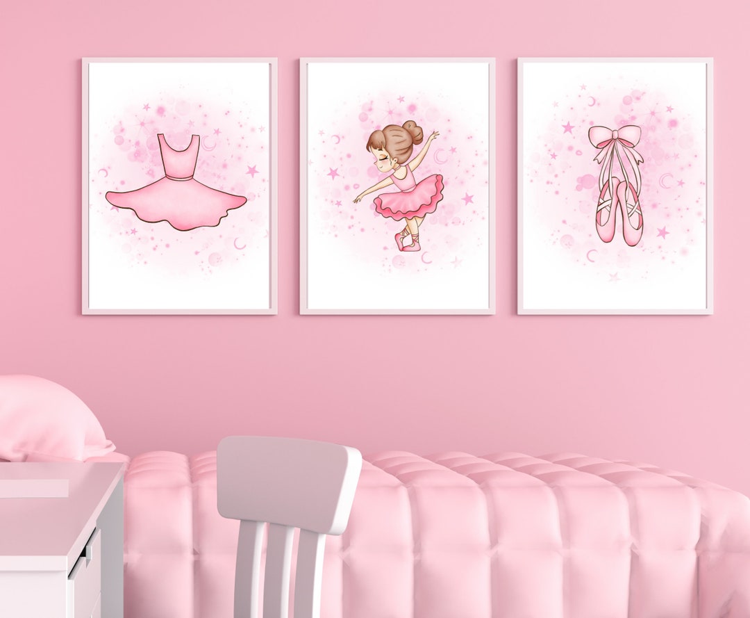 Printable Wall Art Dancing Girl Art Set Ballet Wall Art - Etsy
