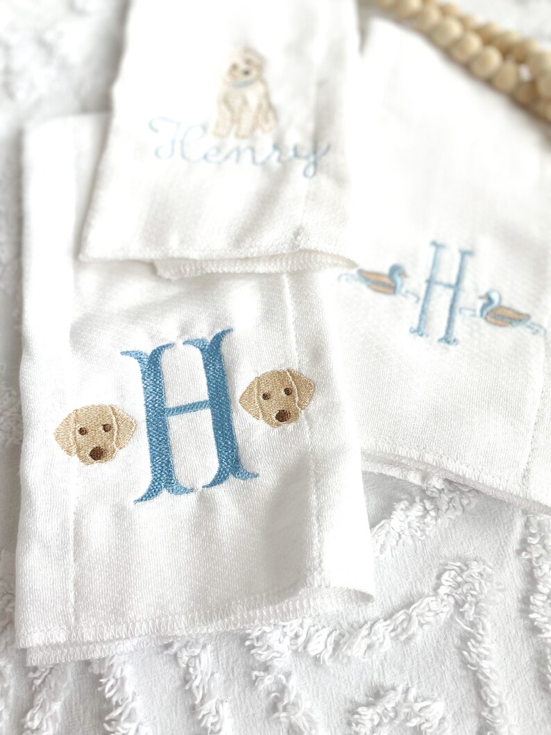 Custom Embroidered Burp Rag Personalized Burp Cloth Baby - Etsy