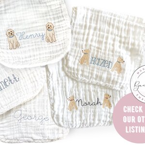Custom Embroidered Burp Rag | Personalized Burp Cloth | Baby Shower ...