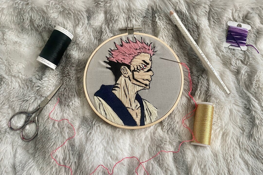 JJK Anime Embroidery - Etsy