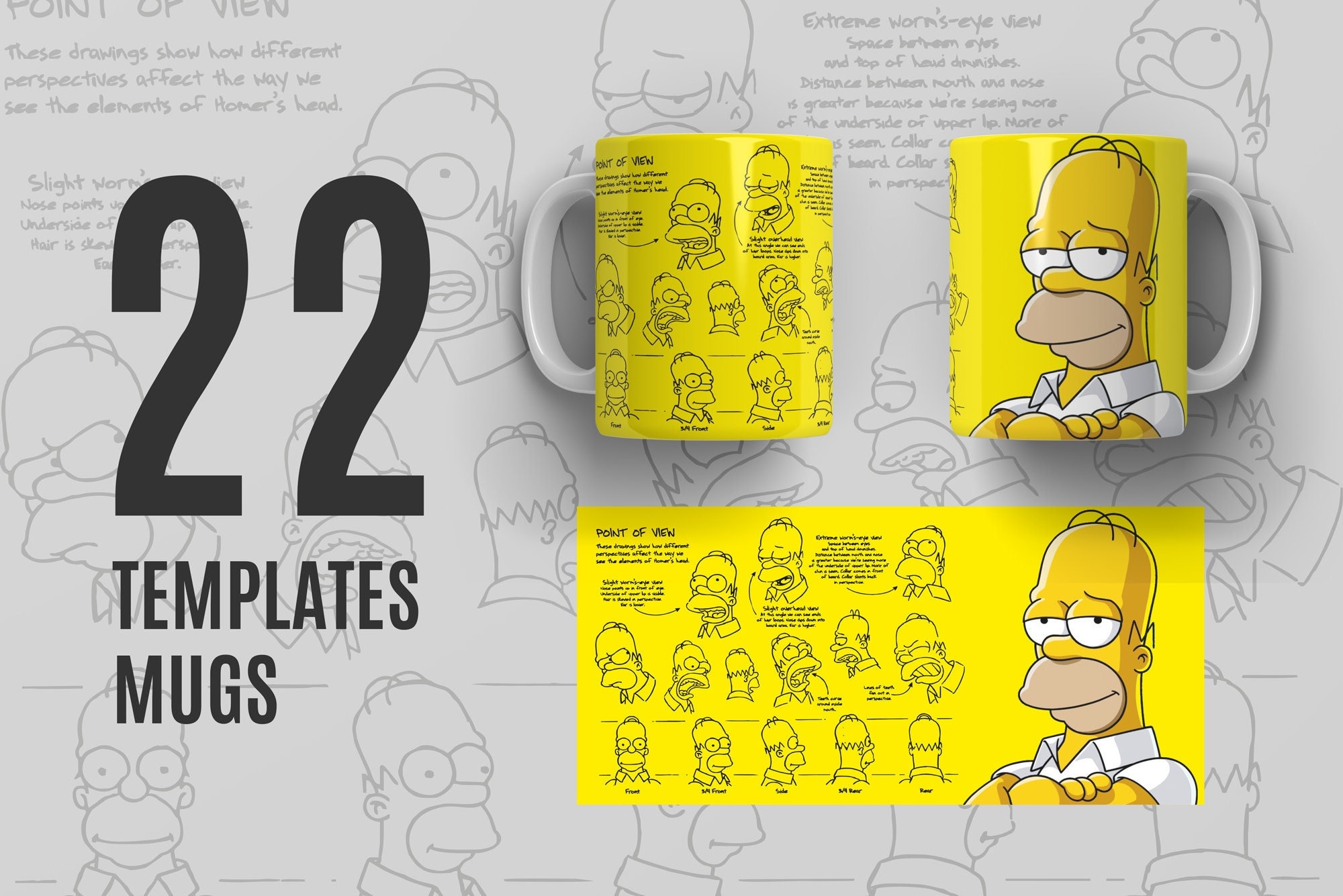 22 Mug Design Bundle the Simpsons Template Sublimation - Create Your ...