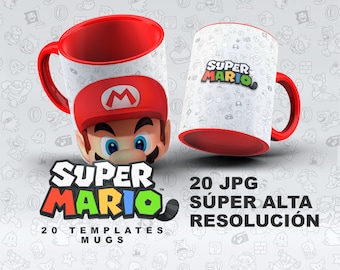 12 Mug Design Bundle Super Mario Bros Template Sublimation - Create ...