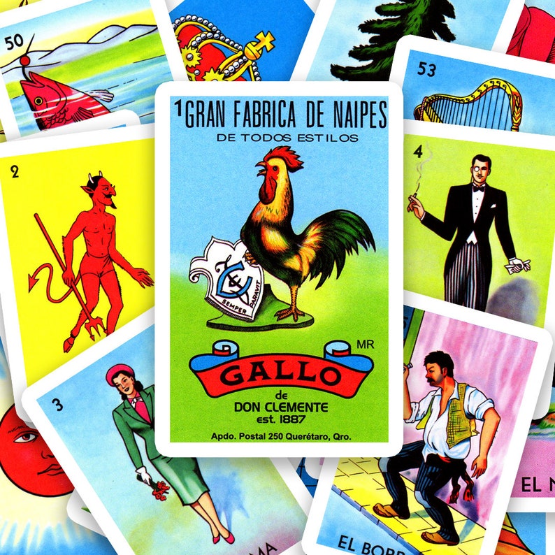 54 High Resolution Mexican Lottery Cards to Print / Mexican Lottery ...
