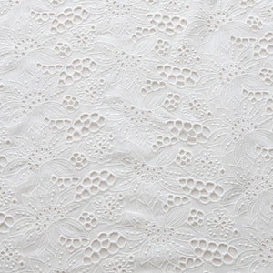 Flower Cotton Fabric,white Fabric,embroidered Fabric,hollow Fabric ...