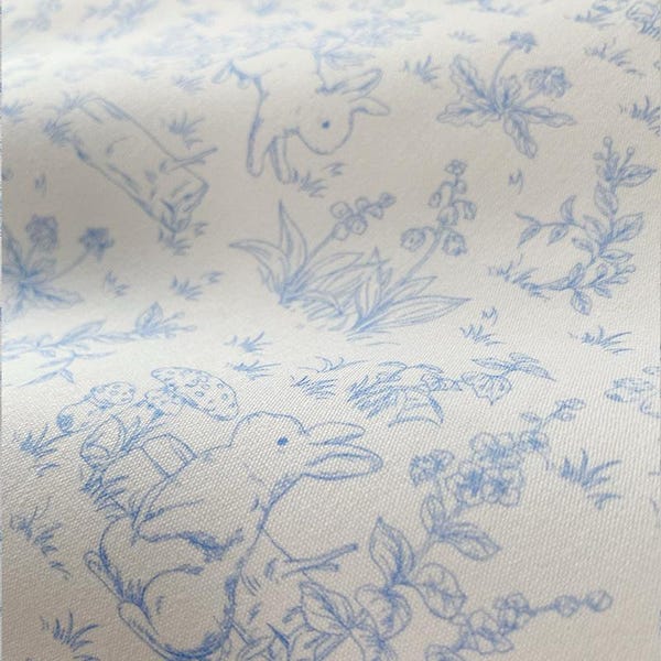 Rabbit Fabric - Etsy