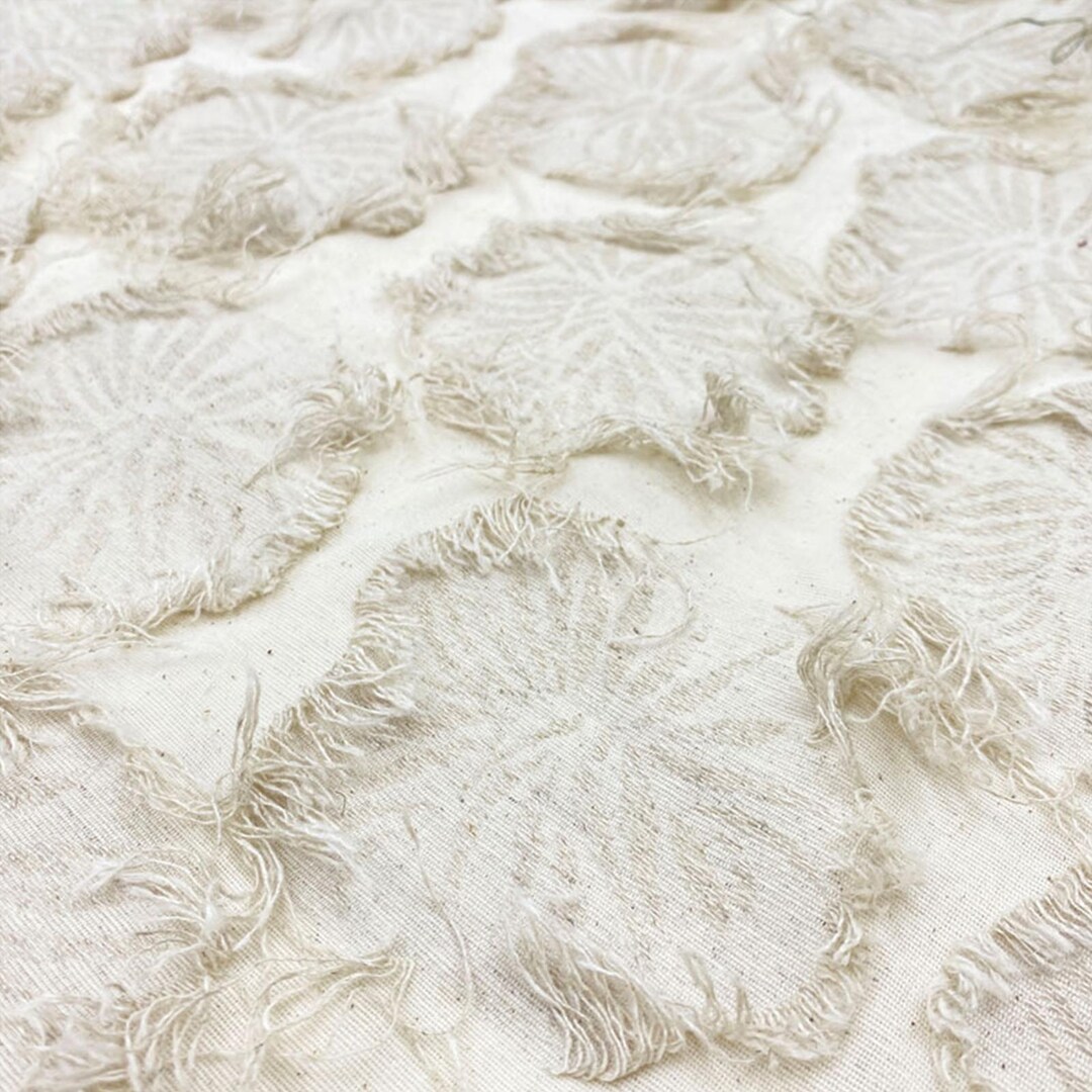 Cotton Linen Jacquard Fabric,ragged Fabric,jacquard Fabric,beige Fabric ...