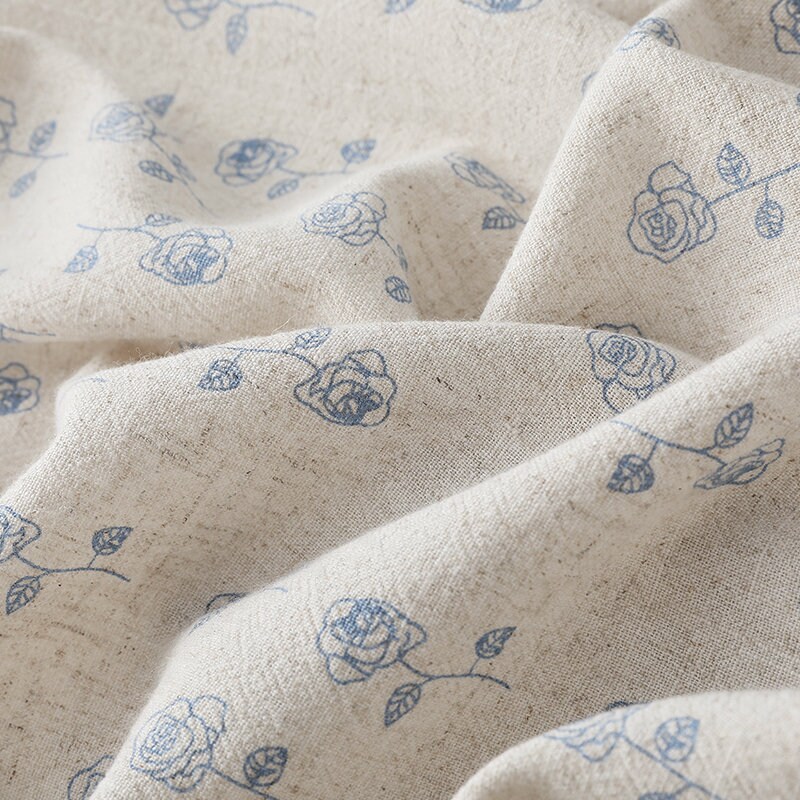 Rose Print Fabric - Etsy