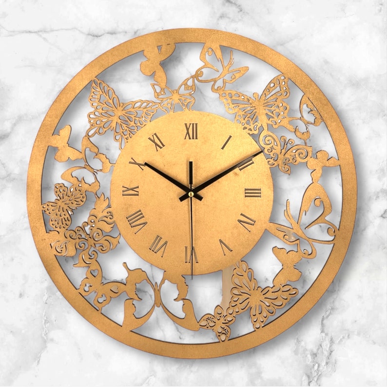 Classic Ornate Gold Wall Clock With Roman Numerals 38cm Diameter Choose ...