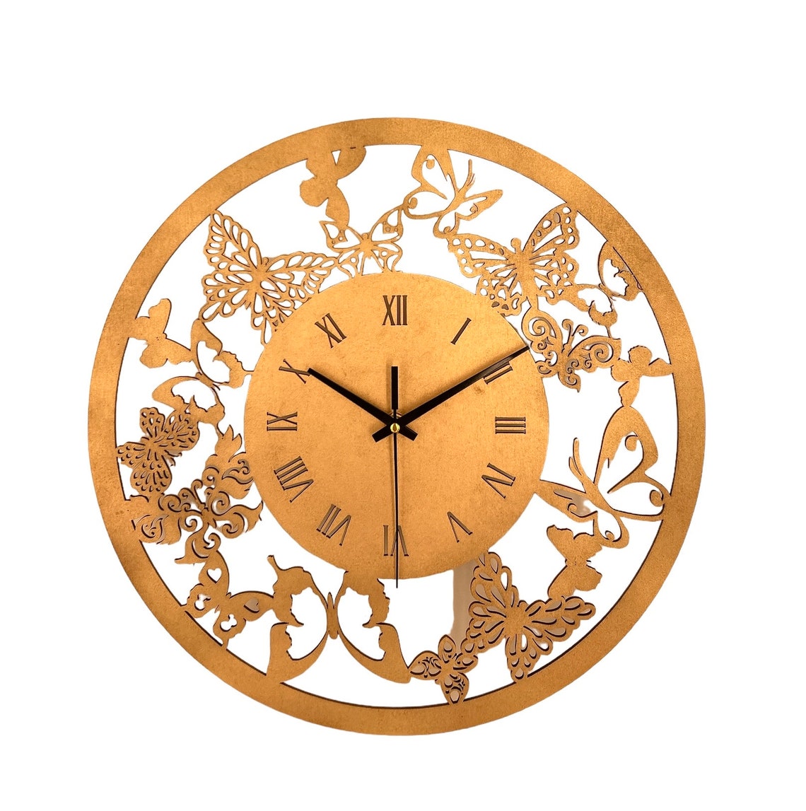 Classic Ornate Gold Wall Clock With Roman Numerals 38cm Diameter Choose ...