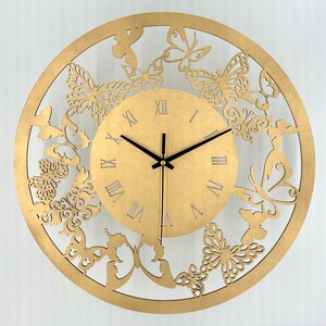 Classic Ornate Gold Wall Clock With Roman Numerals 38cm Diameter Choose ...