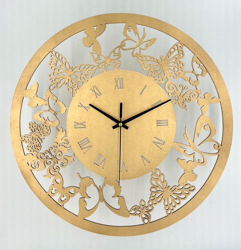 Classic Ornate Gold Wall Clock With Roman Numerals 38cm Diameter Choose ...