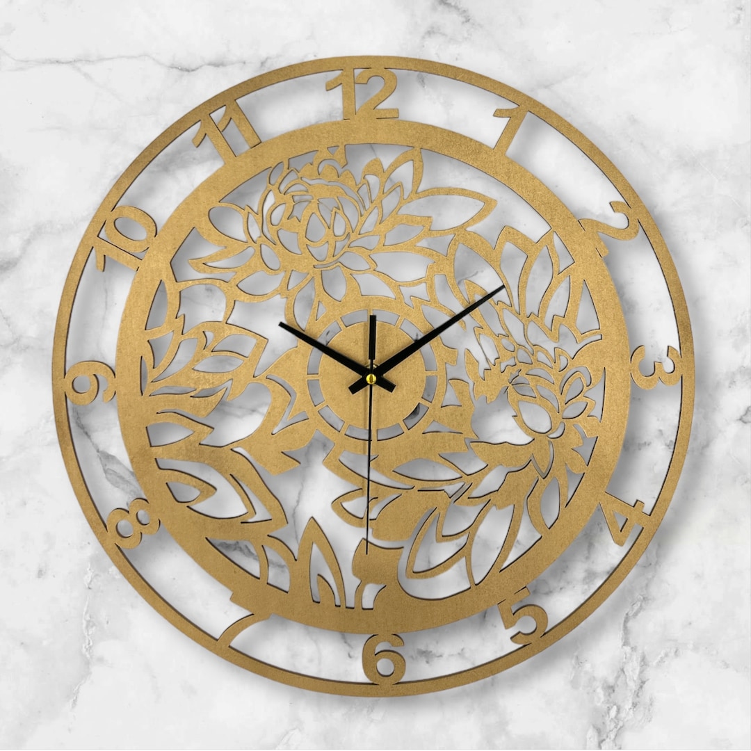 Large Decorative Wall Clock With Arabic Numerals 38cm Diameter Choose ...