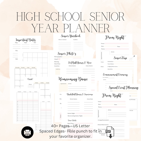 School Year Planner - Etsy