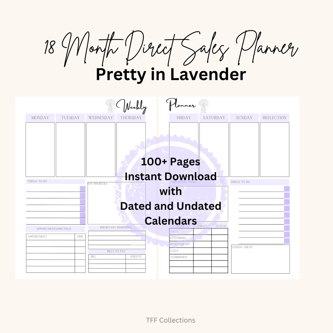 The MEGA Direct Sales Planner/ Household Planner Section Included/ MLM ...