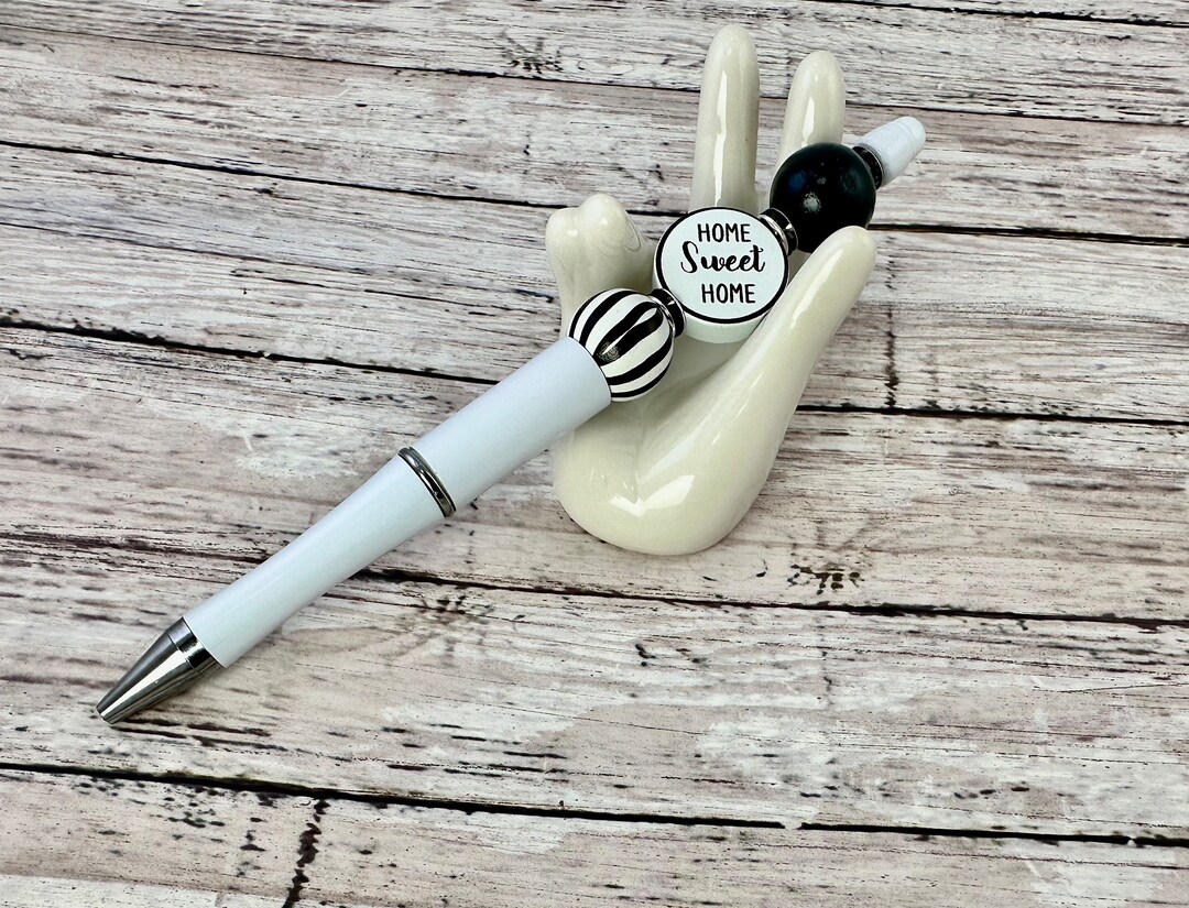 Planner Pens// Stylish Beaded Pens// Wooden Bead Pen// Real Estate ...