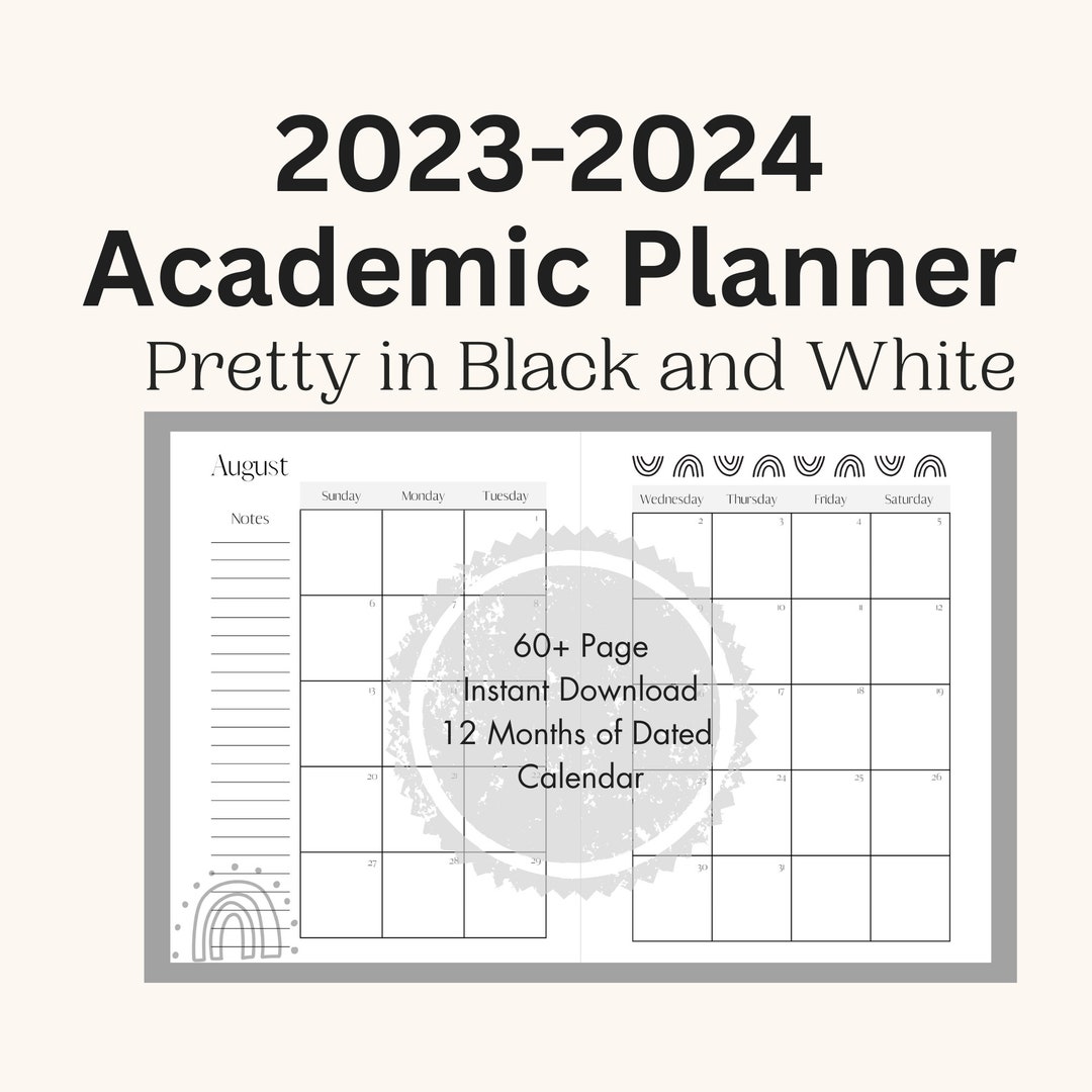 Planificador escolar 2023-2024/ Planificador académico universitario ...
