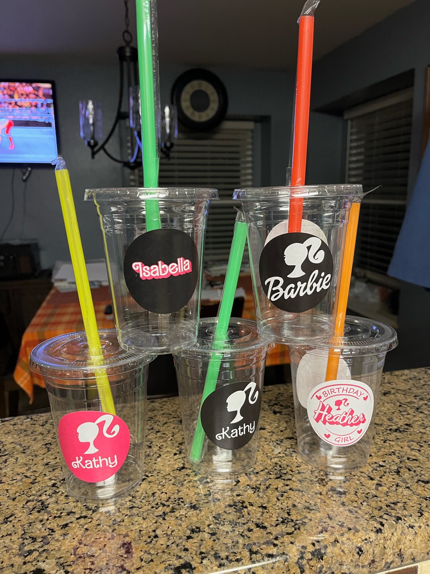 Barbie Custom Birthday Cups - Etsy