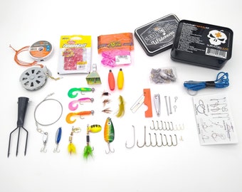 32 Pc Mini Survival Fishing Kit in Altoids Smalls Tin - Etsy