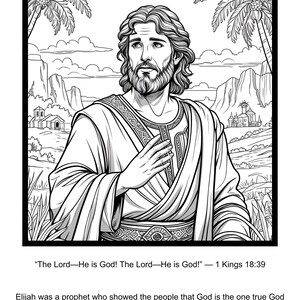 Biblical Characters Coloring Book for Kids – 16 Printable Pages ...