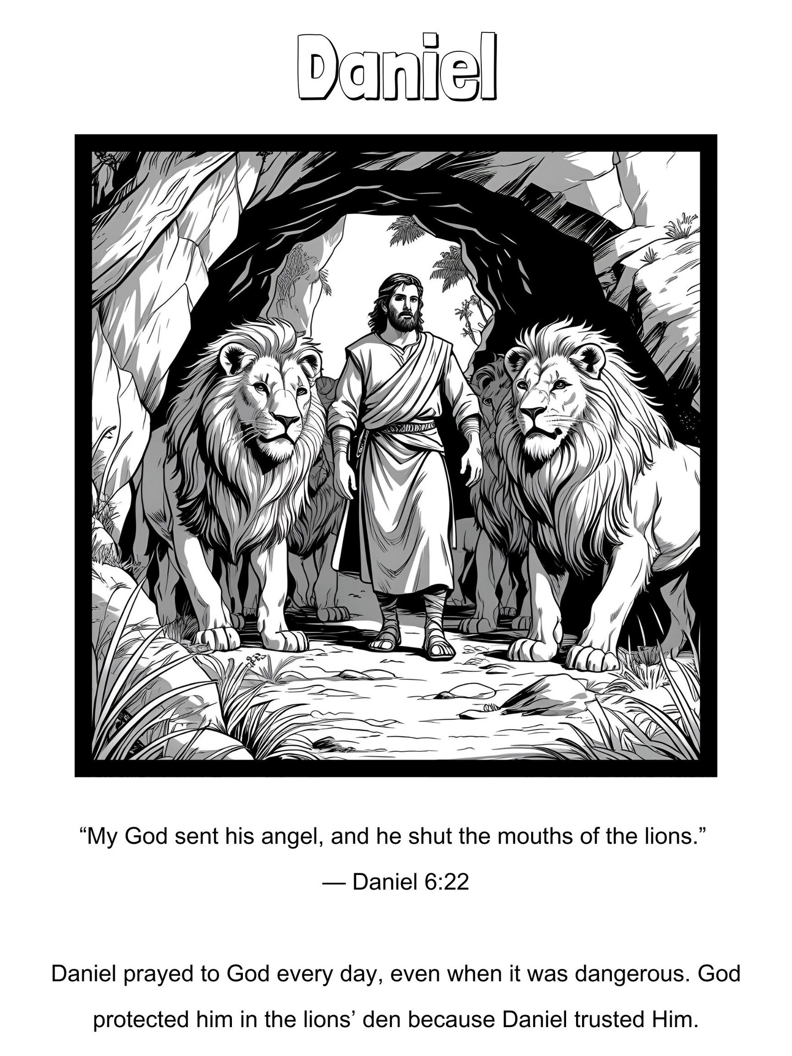 Biblical Characters Coloring Book for Kids – 16 Printable Pages ...