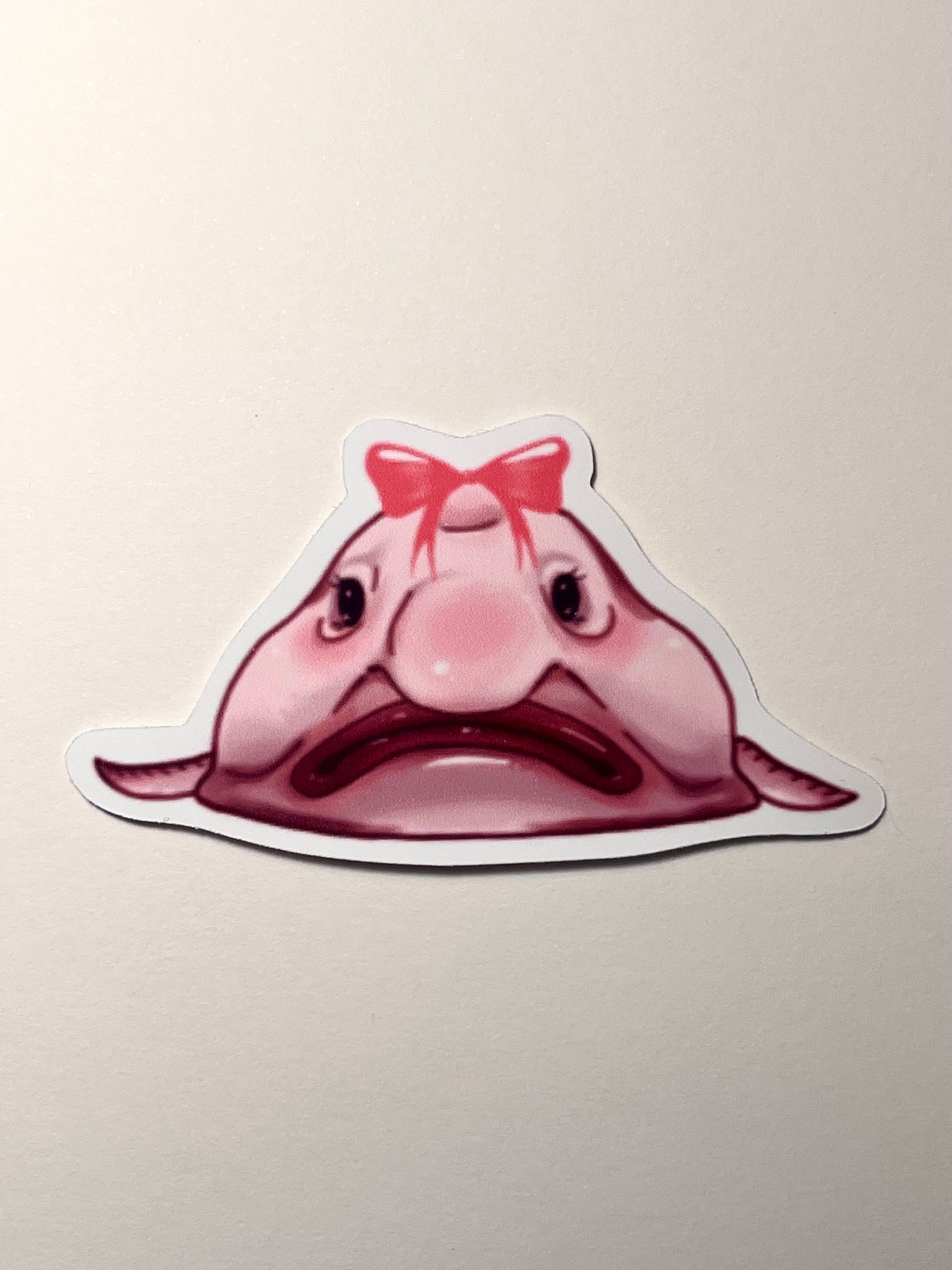 Funny Coquette Blobfish Cute Sticker - Etsy