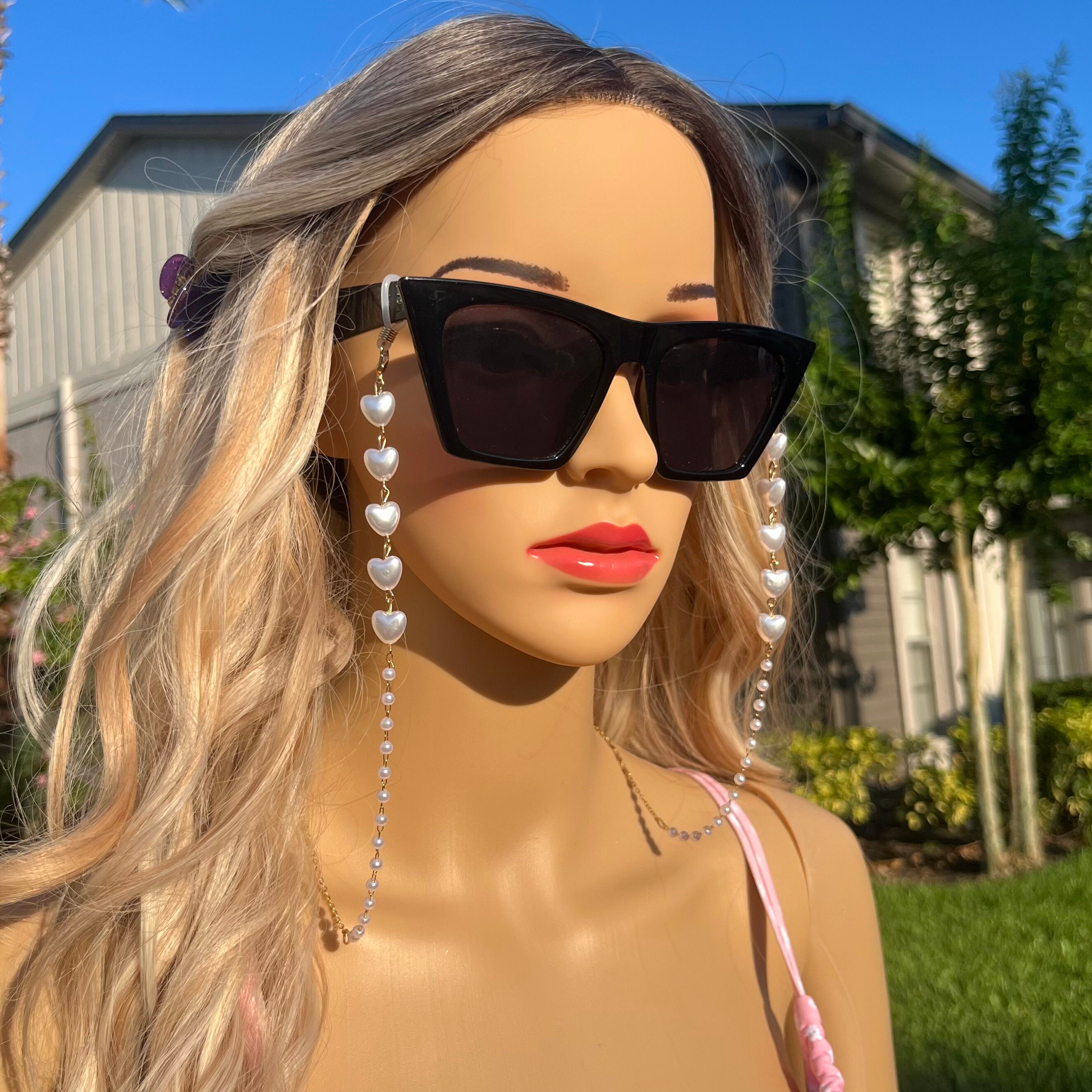 Pearl Glasses Chains Sunglasses Chain Boho Summer Jewelry Beach Jewelry ...