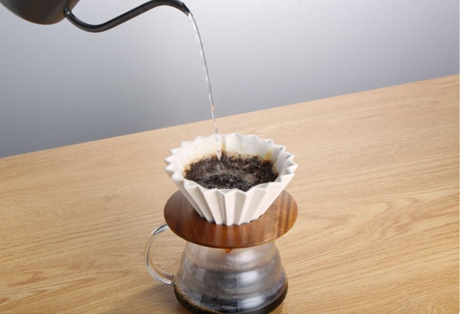 Ceramic Pour Over Cone Dripper Origami Reusable Coffee Filter - Etsy Canada