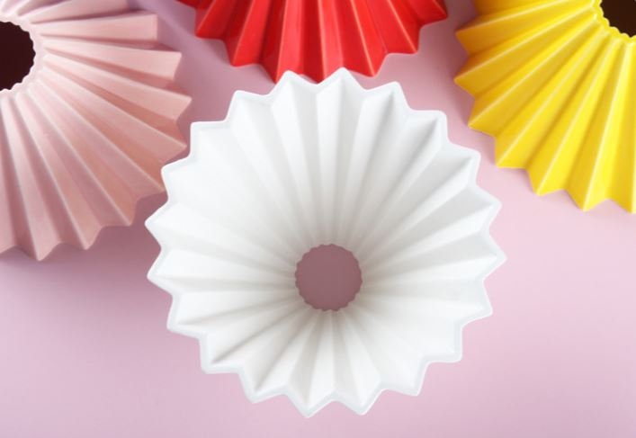 Ceramic Pour Over Cone Dripper Origami Reusable Coffee Filter - Etsy Canada