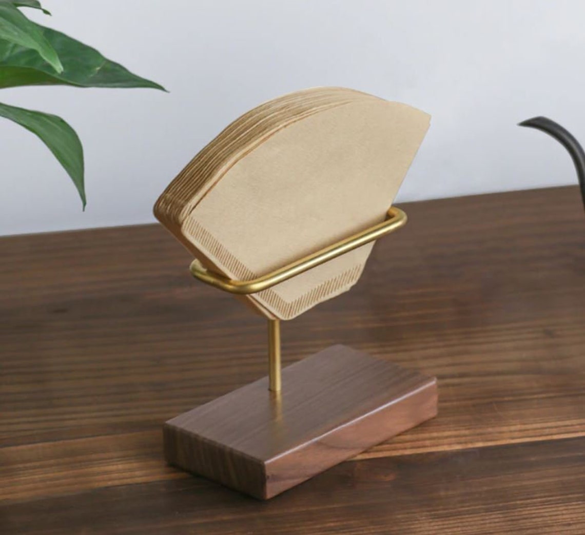 Coffee Filter Holder, V60 Hand Drip Coffee Filter Paper Dispenser ...