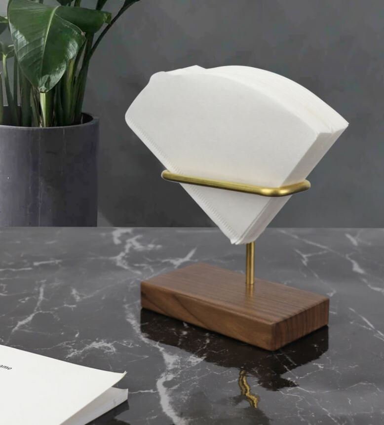 Coffee Filter Holder, V60 Hand Drip Coffee Filter Paper Dispenser ...