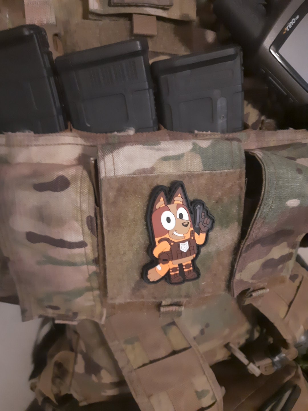 PVC Bluey Moral Tactical Patch Hook/loop Military Police GBRS FOG ...