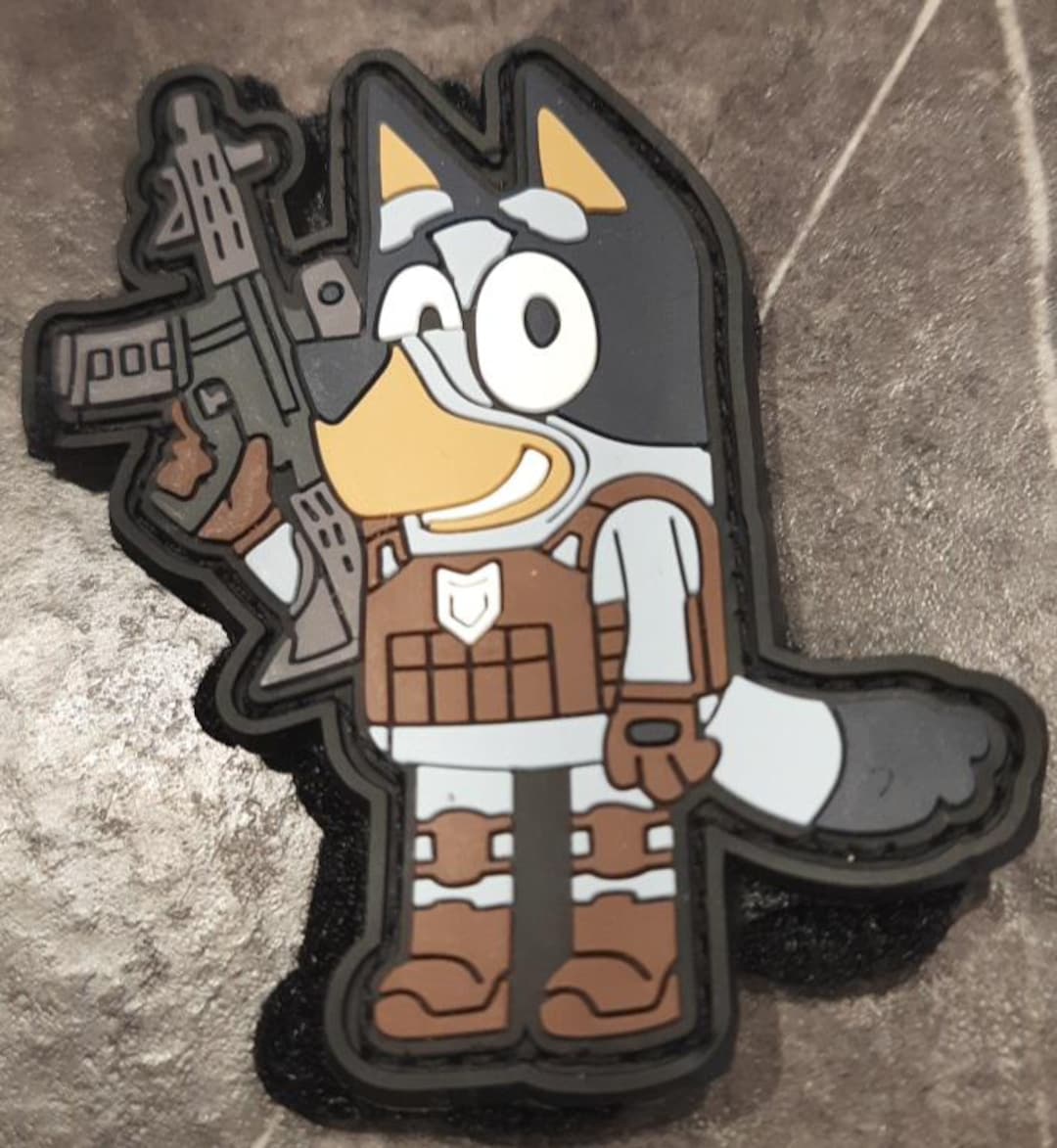 PVC Bluey Moral Tactical Patch Hook/loop Military Police GBRS FOG ...