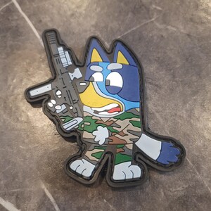 PVC Bluey Moral Tactical Patch Hook/loop Military Police GBRS FOG ...