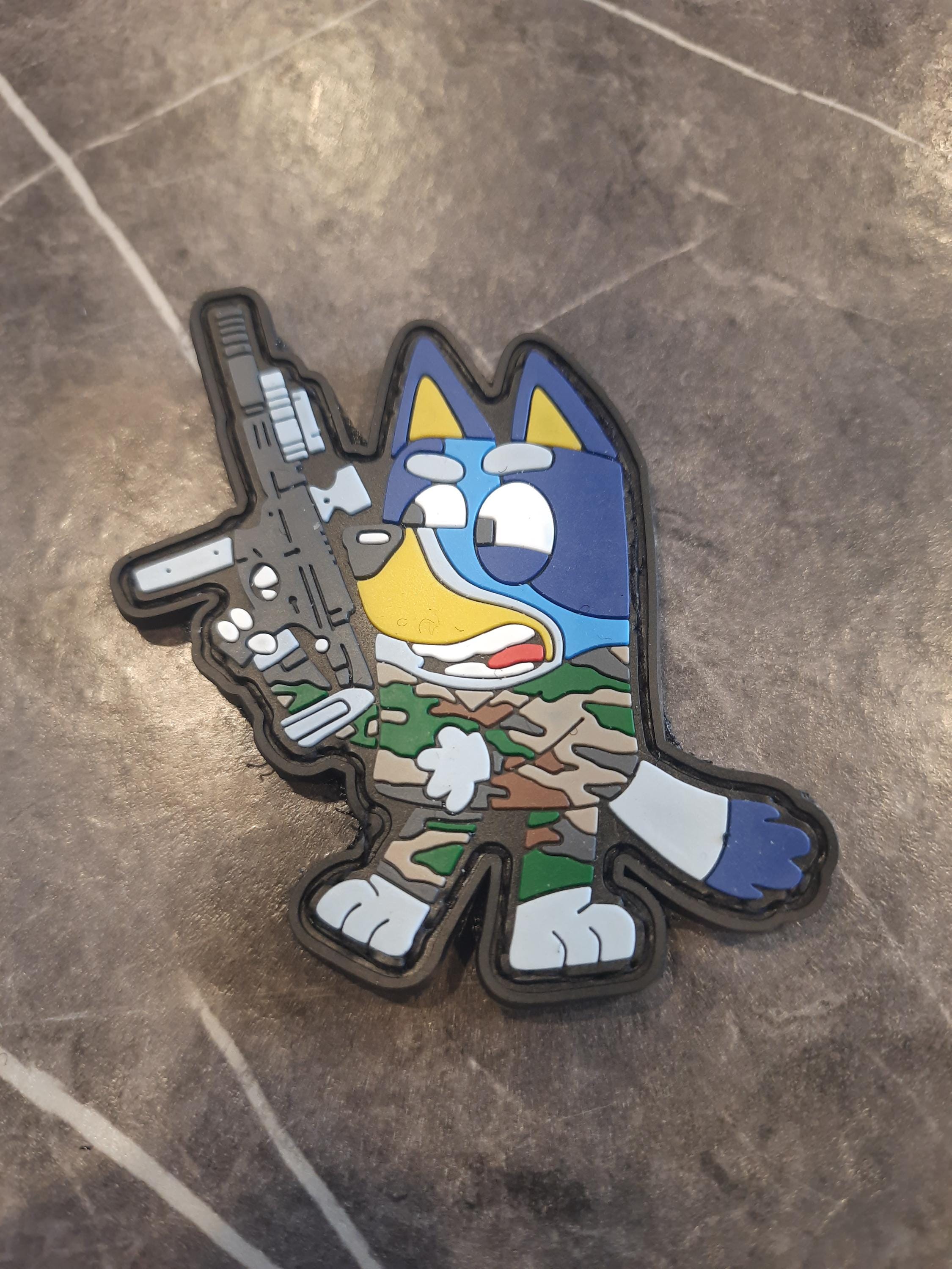 PVC Bluey Moral Tactical Patch Hook/loop Military Police GBRS FOG ...