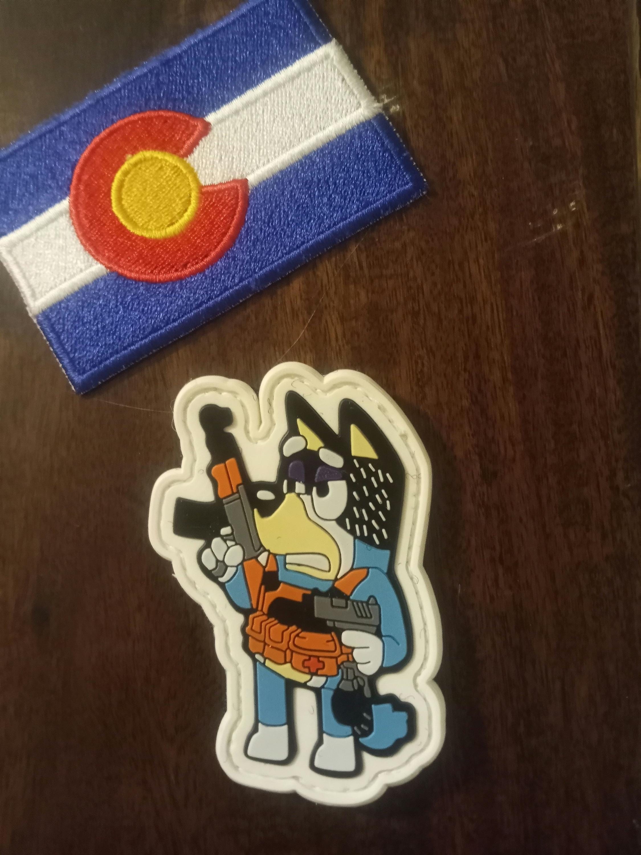 PVC Bluey Moral Tactical Patch Hook/loop Military Police GBRS FOG ...