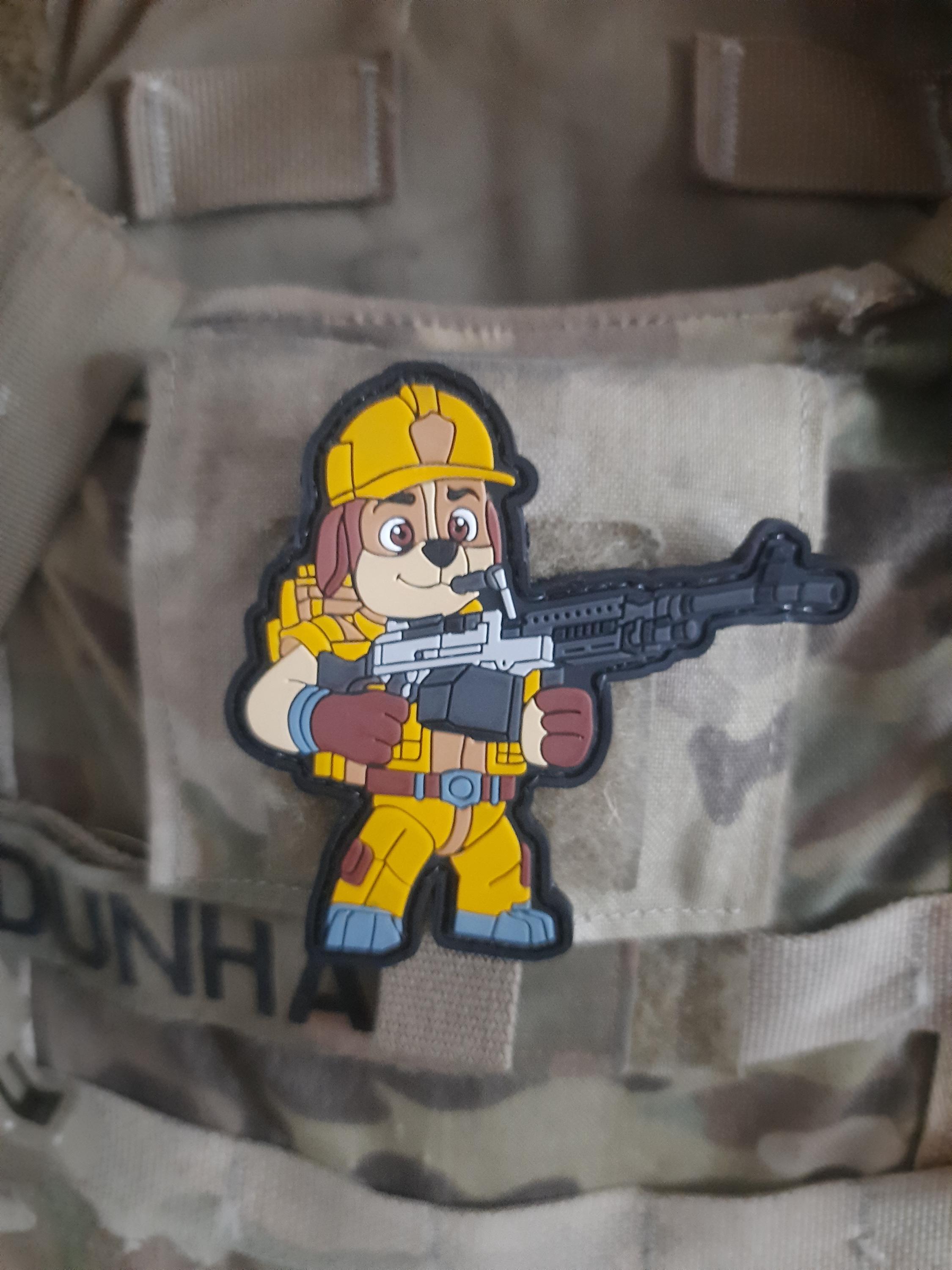 Rubble Tactical Paw Patrol Patch - Police Military EMS Hook/ Loop FOG ...