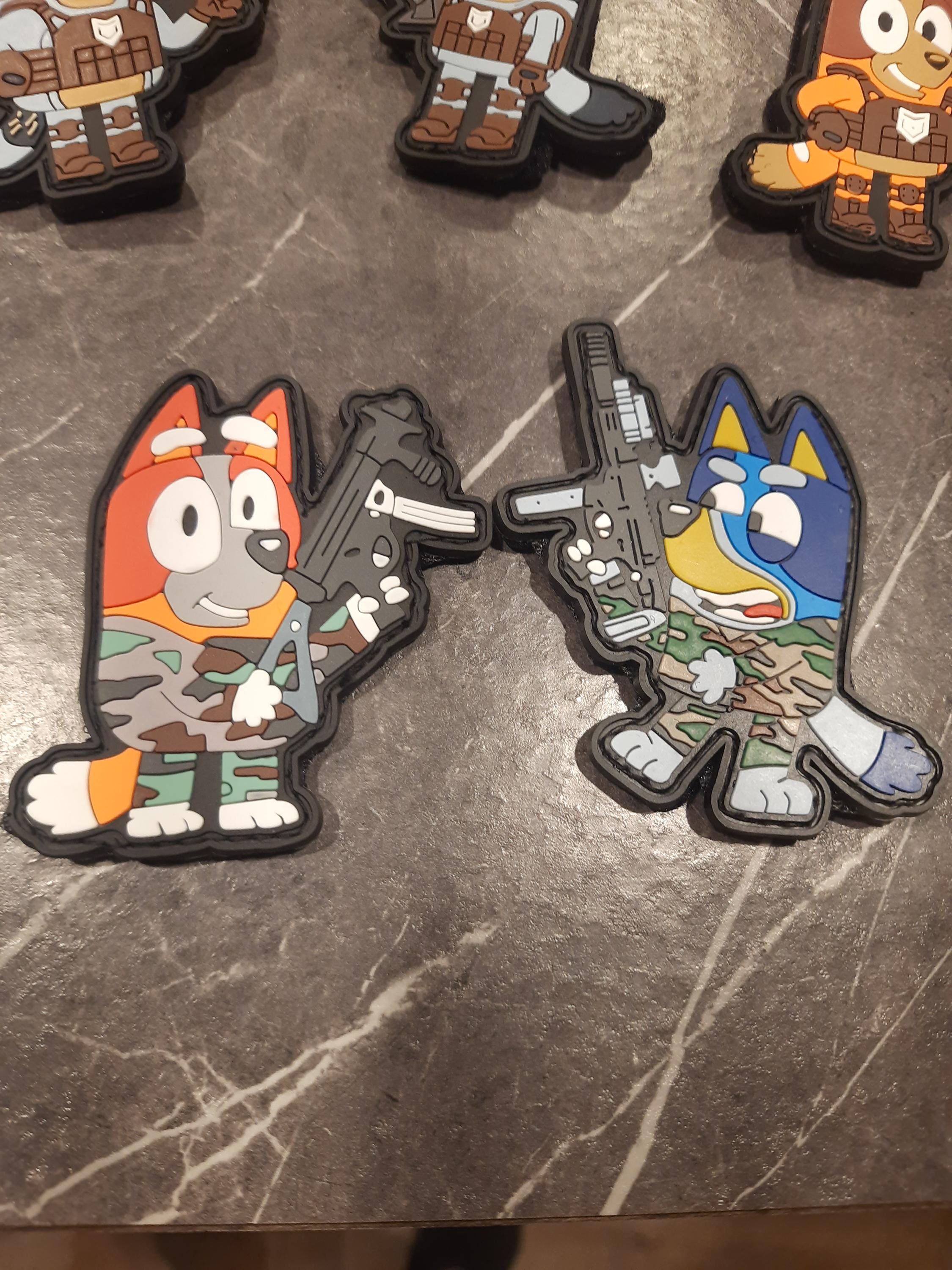 PVC Bluey Moral Tactical Patch Hook/loop Military Police GBRS FOG ...