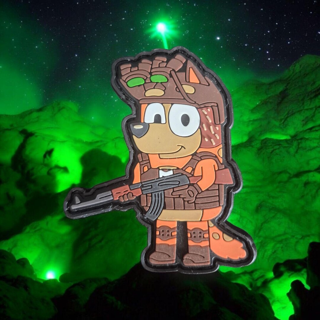 Bluey Not Bluey Chili Moral Tactical Patch Hook/loop Military Police ...