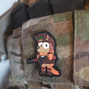 Bluey Not Bluey Chili Moral Tactical Patch Hook/loop Military Police ...