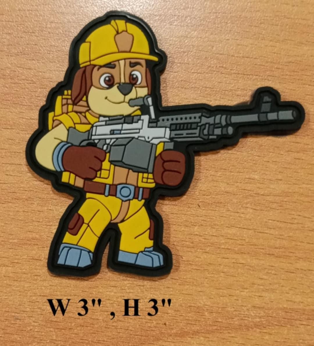 Rubble Tactical Paw Patrol Patch - Police Military EMS Hook/ Loop FOG Supdef Easter Patch - Etsy