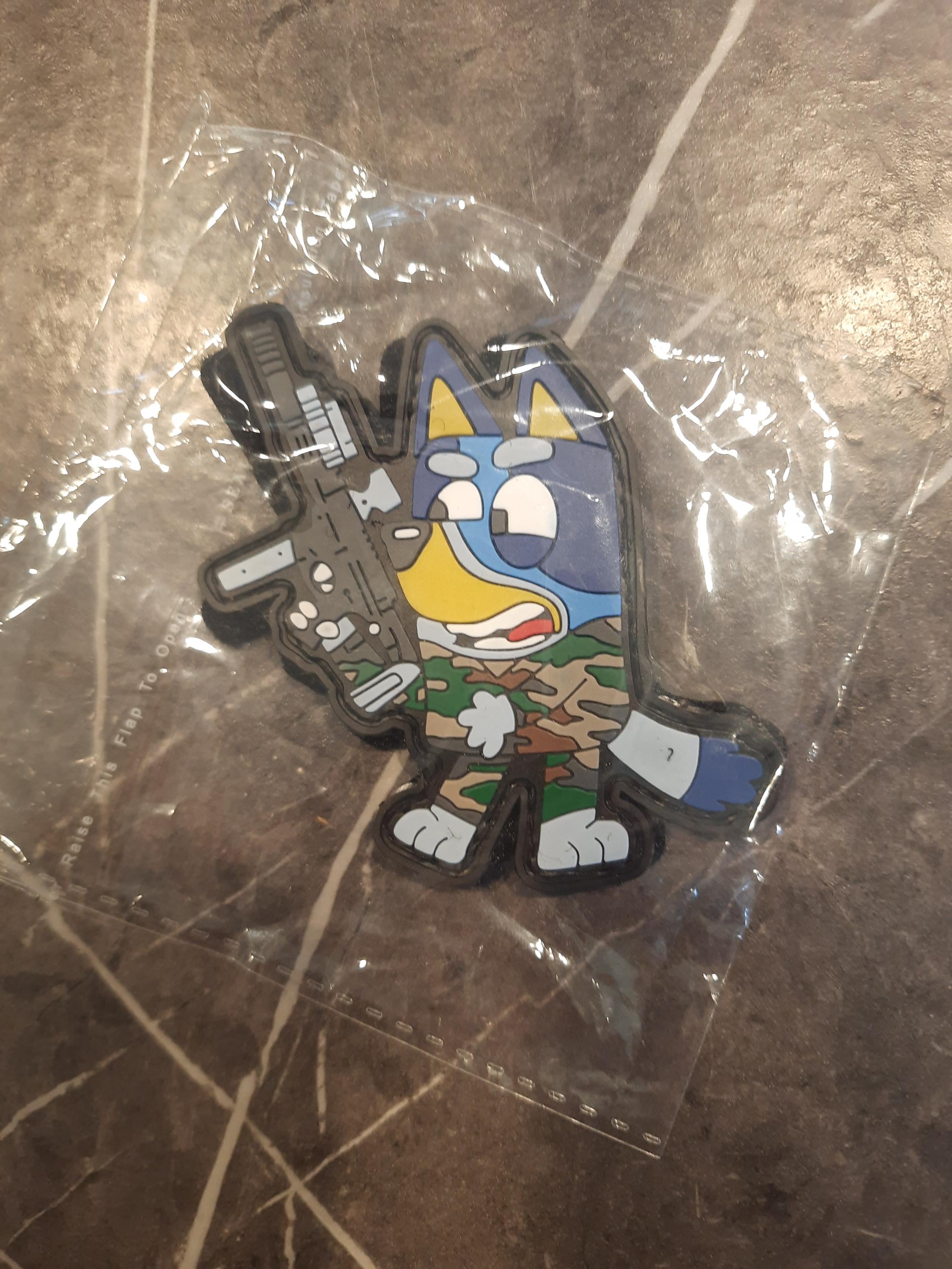 PVC Bluey Moral Tactical Patch Hook/loop Military Police GBRS FOG ...