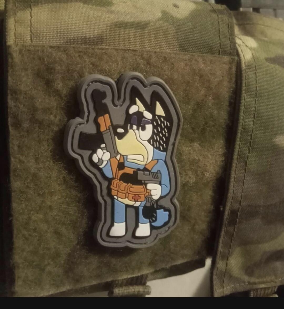 ORIGINAL PVC Moral Tactical Patch Hook/loop NOT Bluey Bandit Love - Etsy
