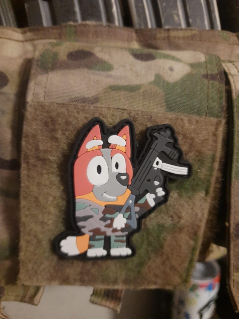 PVC Bluey Moral Tactical Patch Hook/loop Military Police GBRS FOG ...