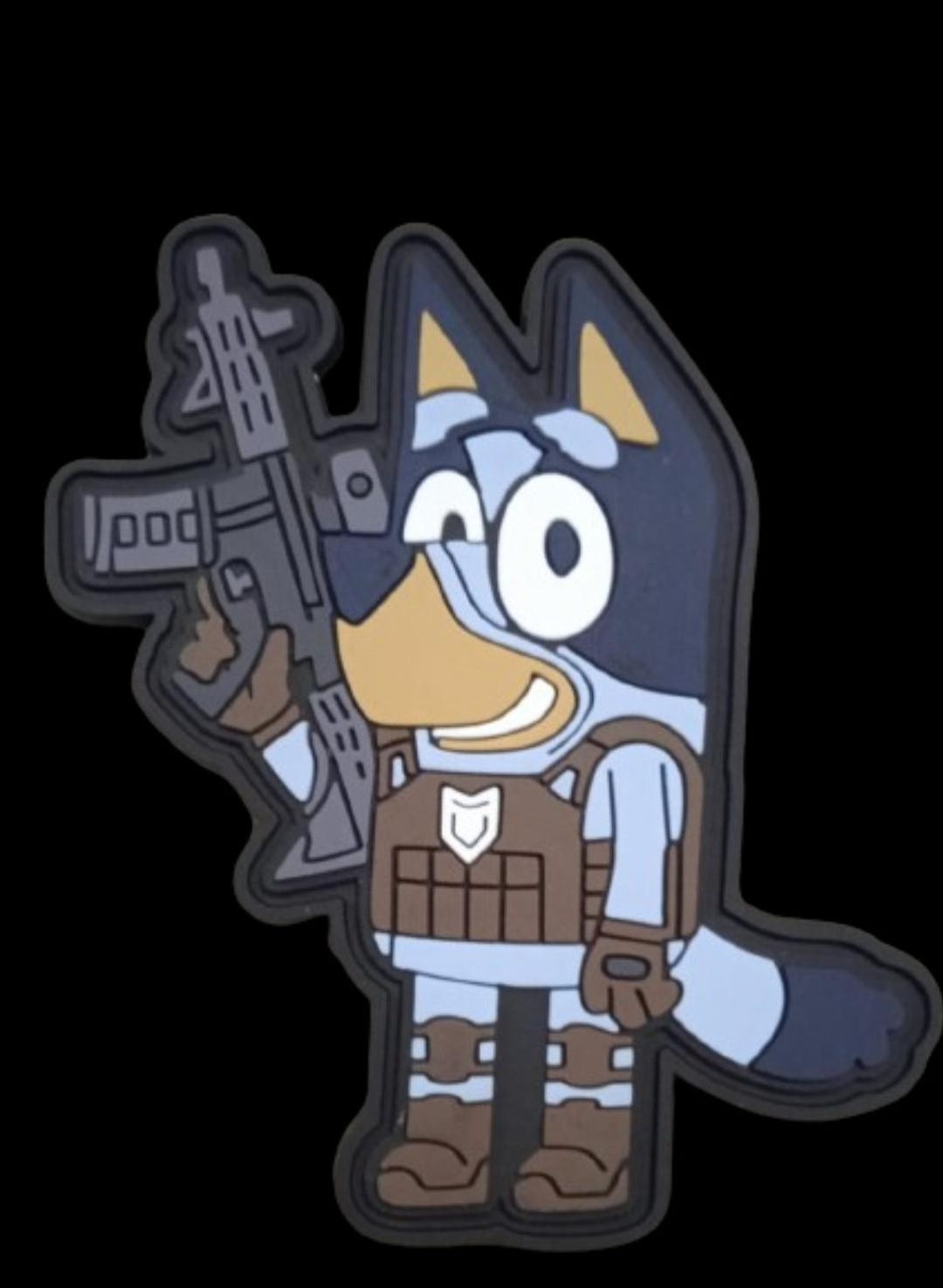 PVC Bluey Moral Tactical Patch Hook/loop Military Police GBRS FOG ...